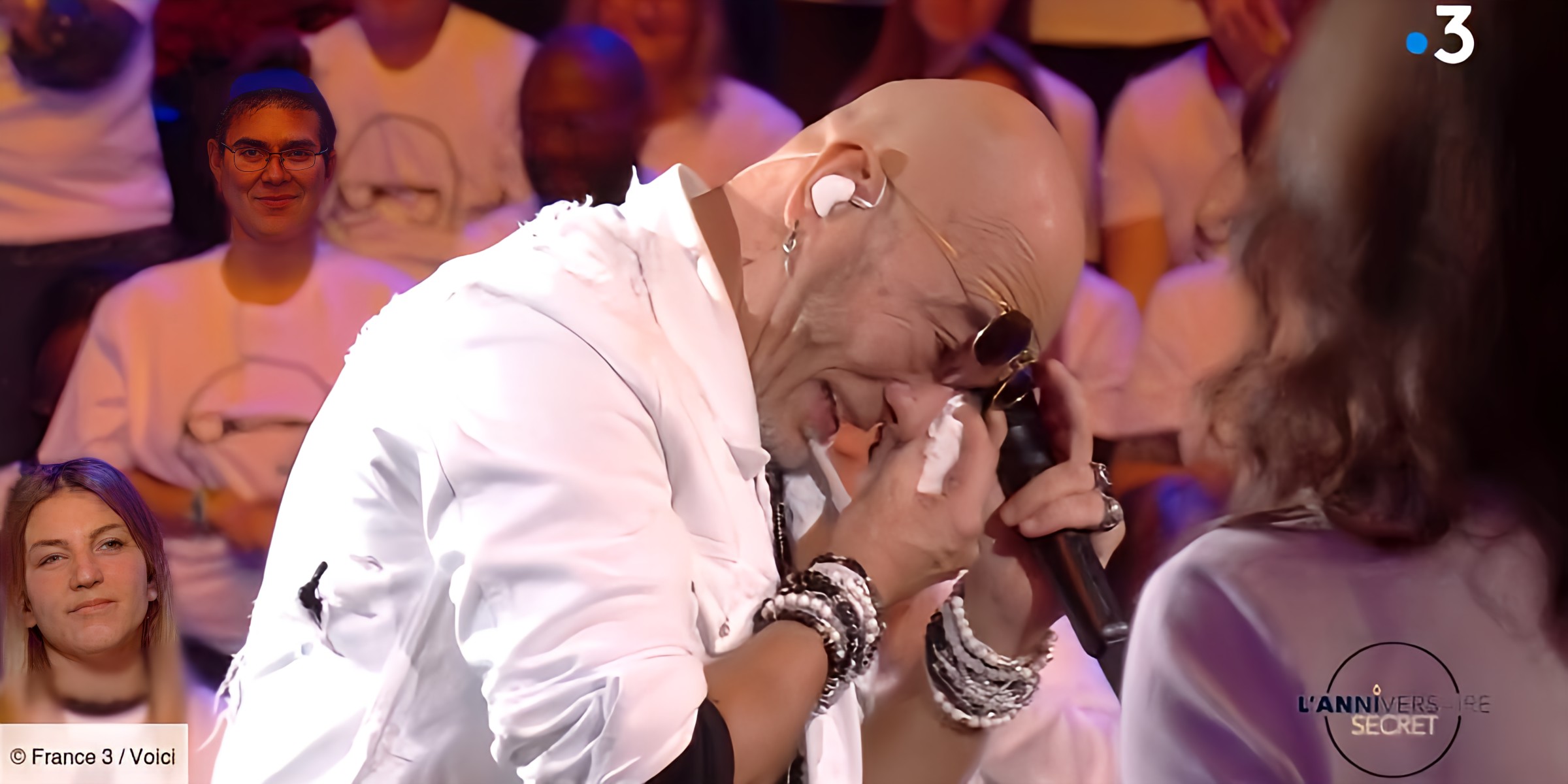 "The secret birthday" for Pascal Obispo. A show full of emotion ...